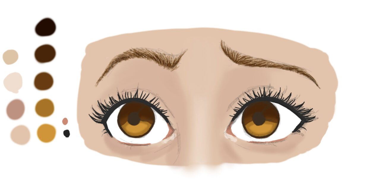 How to Colour Stylised Eyes – Hadassah